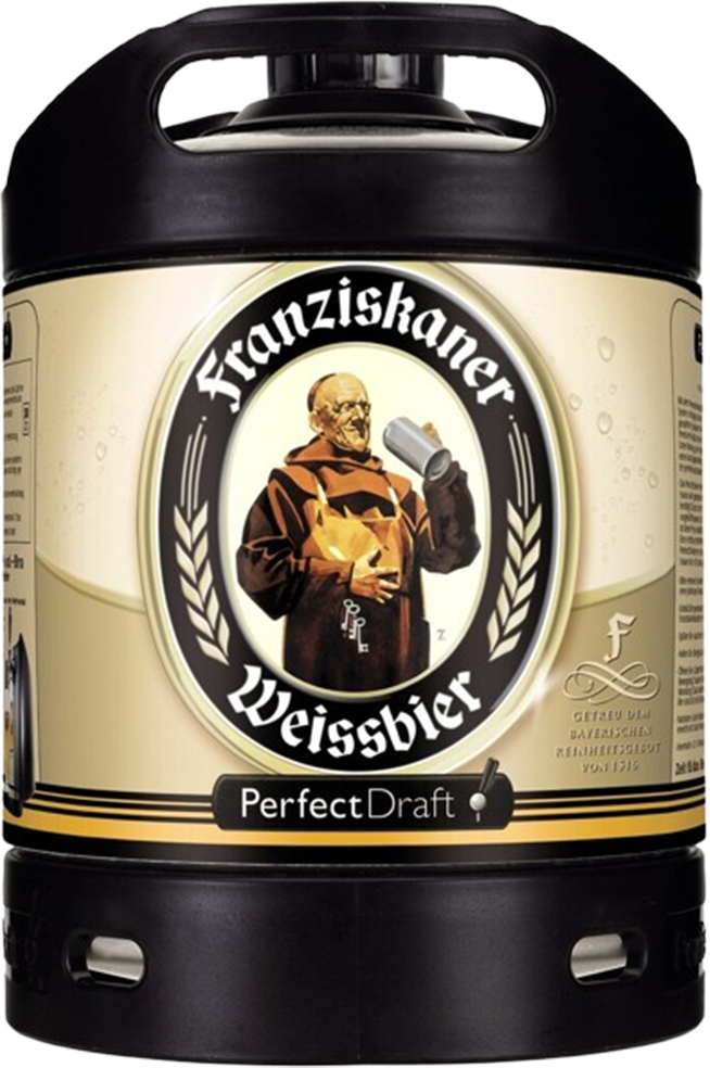 Franziskaner Weissbier Perfect Draft 5% - 6 Liter Fass | Bieronlineshop.ch